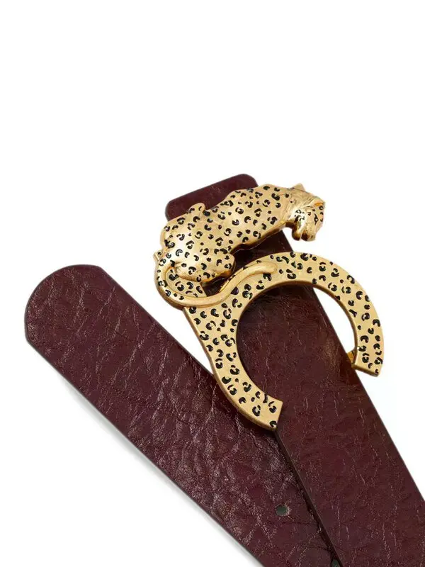 Lola Casademunt Leopard-motif Buckle Belt