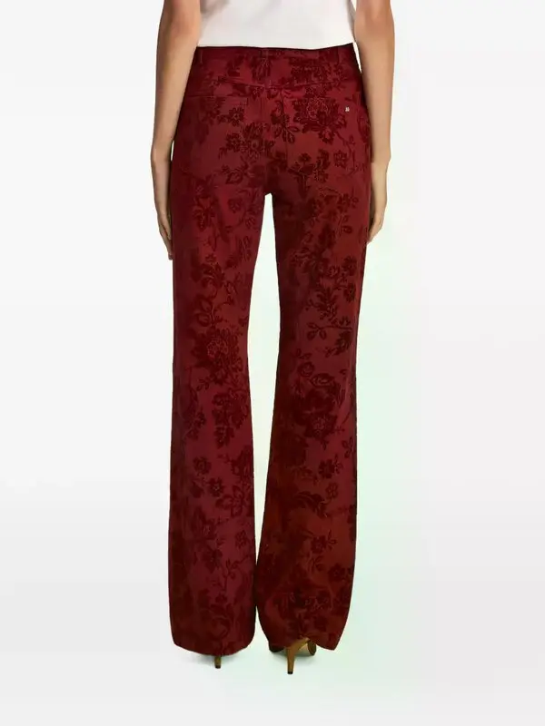 Cinq À Sept Stevie Paisley-flocked Jeans