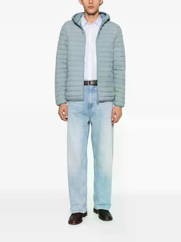 PIQUADRO Quilted Hooded Jacket