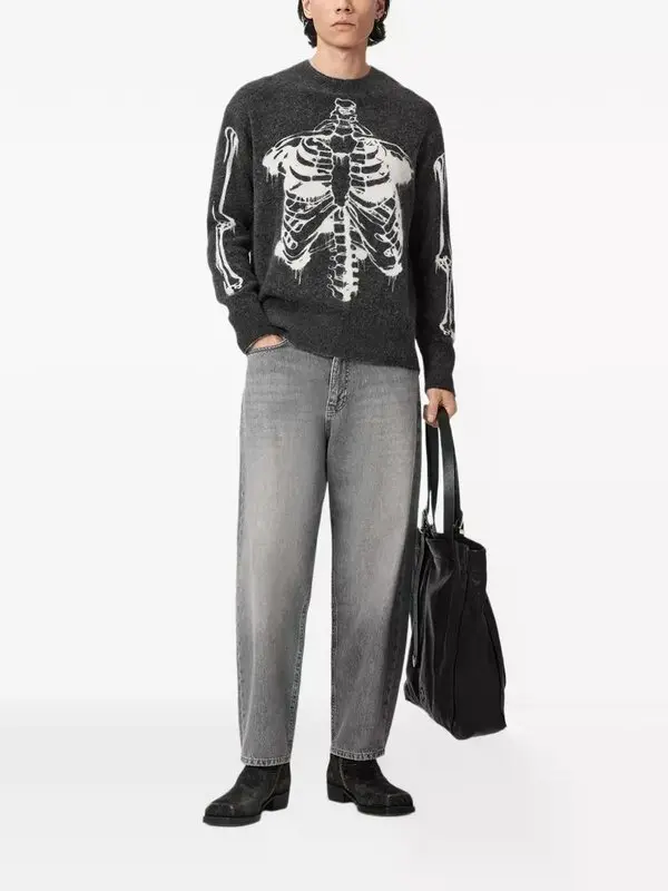 ALLSAINTS Ribspill Skeleton-print Sweater