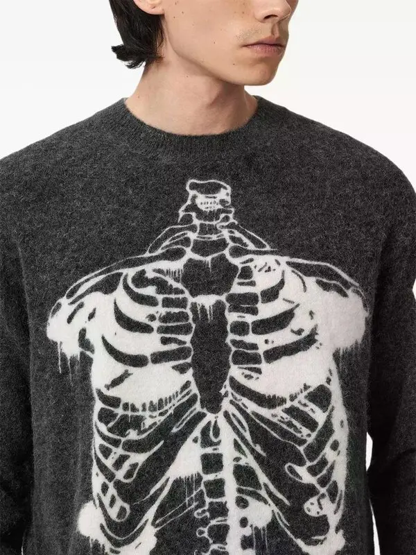 ALLSAINTS Ribspill Skeleton-print Sweater
