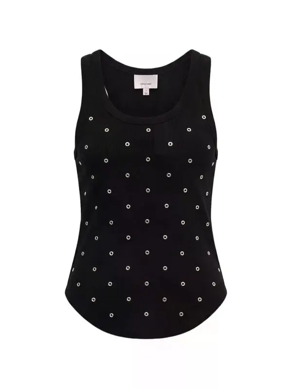 Cinq À Sept Quenta Grommet-embellished Tank Top