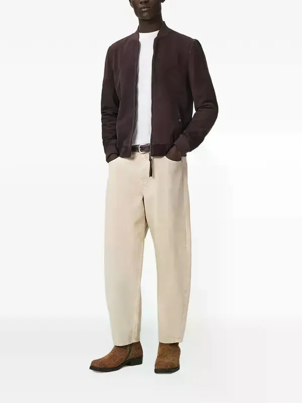 ALLSAINTS Morten Suede Bomber Jacket
