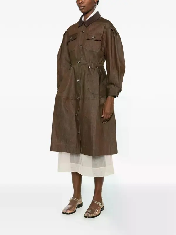 Simone Rocha Corduroy-collar Midi Dress