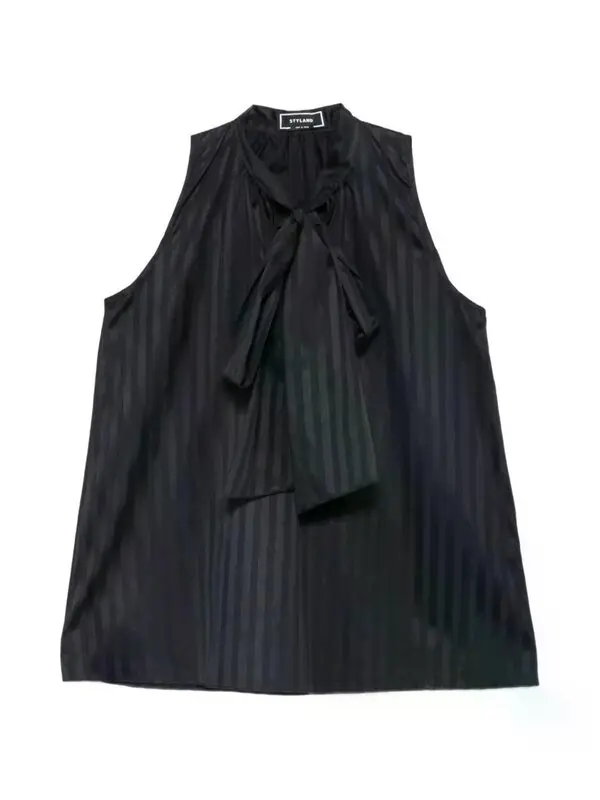 STYLAND Pussy-bow Sleeveless Top