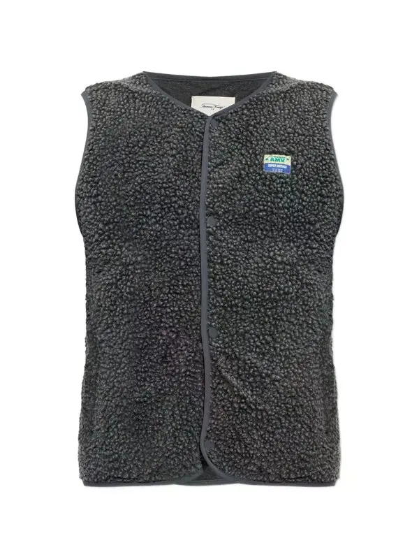 American Vintage Logo-patch Fleece Gilet Jacket
