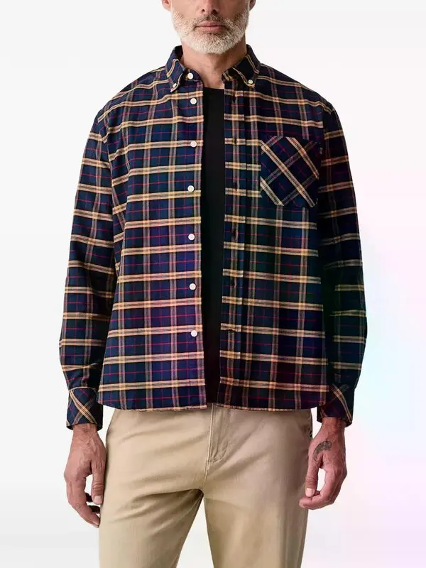 Barbour Forth Authentic-fit Long-sleeved Shirt - Blue