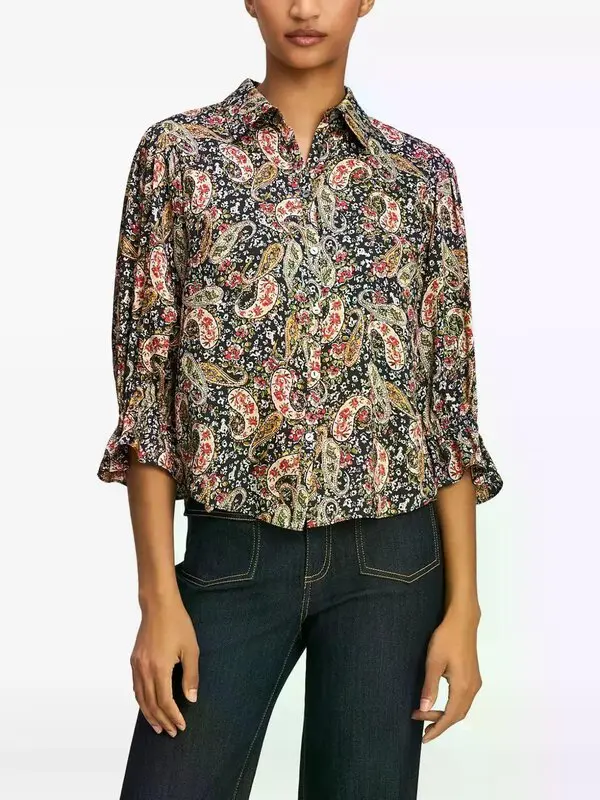 Cinq À Sept Fiona Paisley-print Shirt