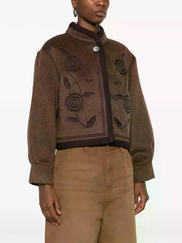 Antik Batik Willow Embroidered Cropped Jacket