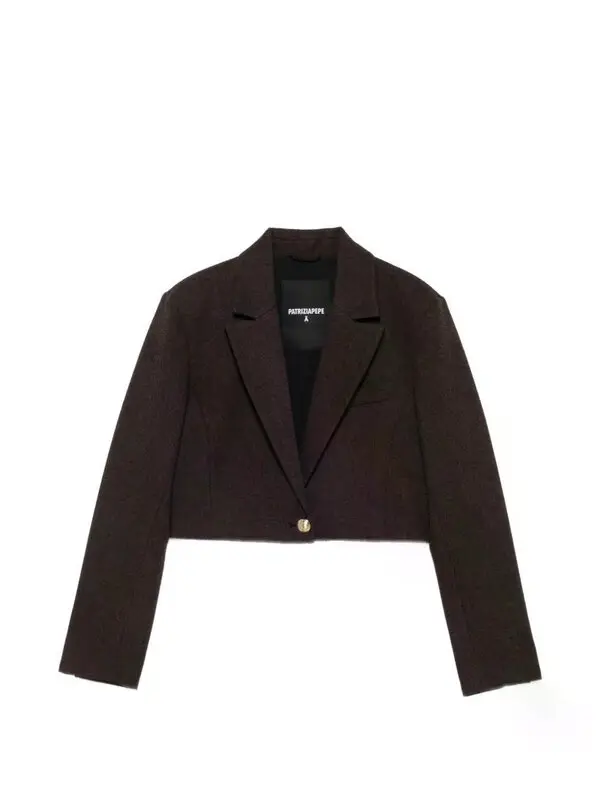 Patrizia Pepe Bouclé Cropped Jacket