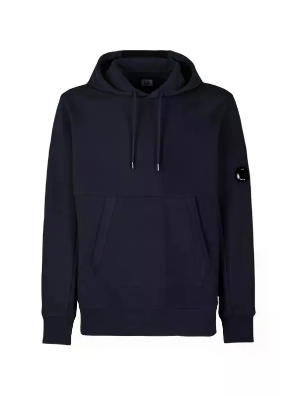 C.P. COMPANY Goggle Lens-detail Hoodie - Blue