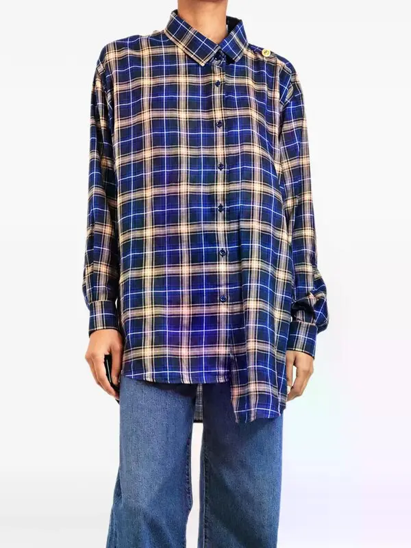 Balenciaga Checkered Oversized Shirt