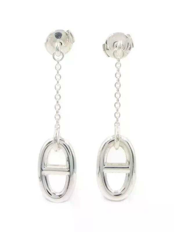 Hermès 2010s Chaîne D'ancre Earrings - Silver