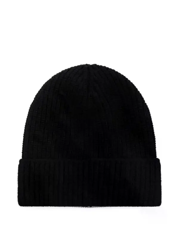 Canada Goose Ribbed-knit Logo-patch Beanie Hat