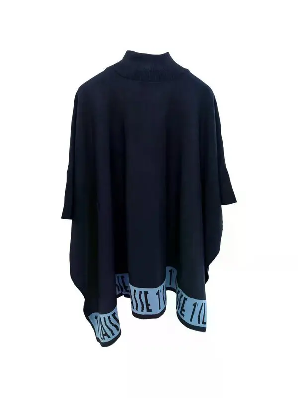 ALVIERO MARTINI 1° CLASSE Logo-trim Zip-up Cape