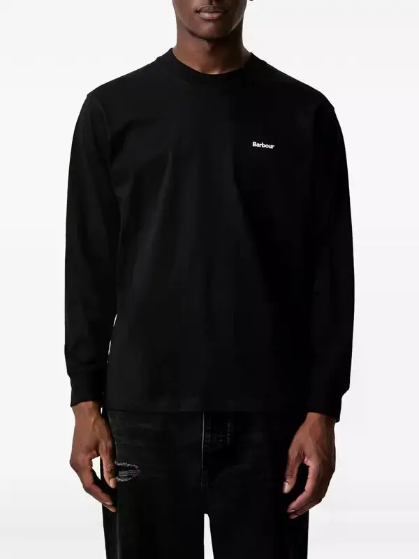 Barbour Logo-embroidered Long-sleeve Sweatshirt