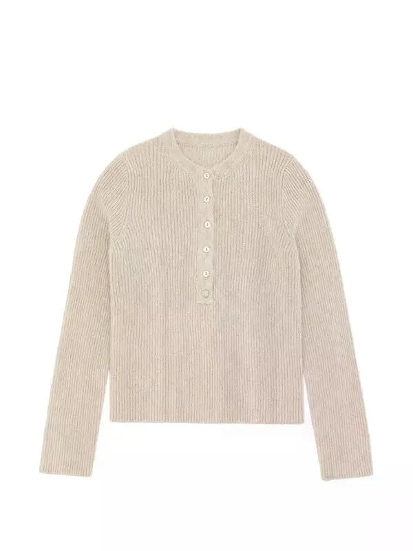 FORTELA Lou Ribbed Cashmere Sweater - Neutrals