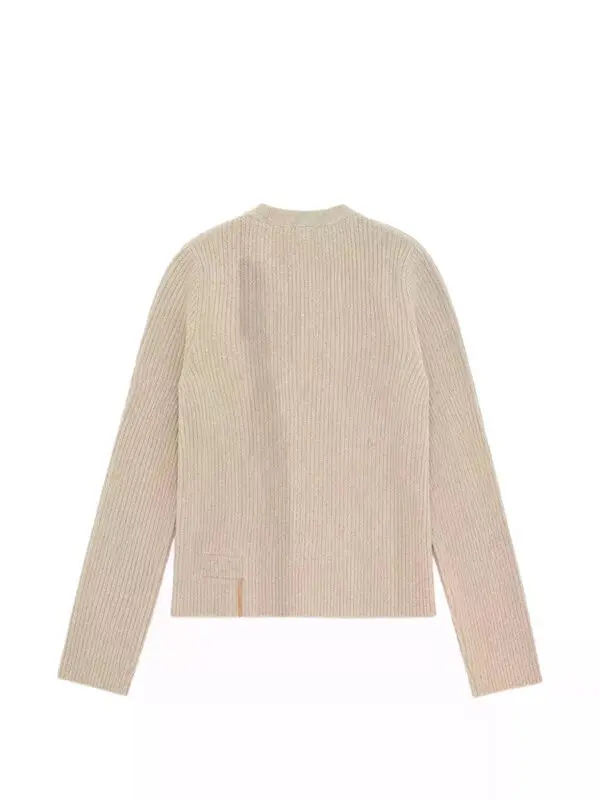 FORTELA Lou Ribbed Cashmere Sweater - Neutrals