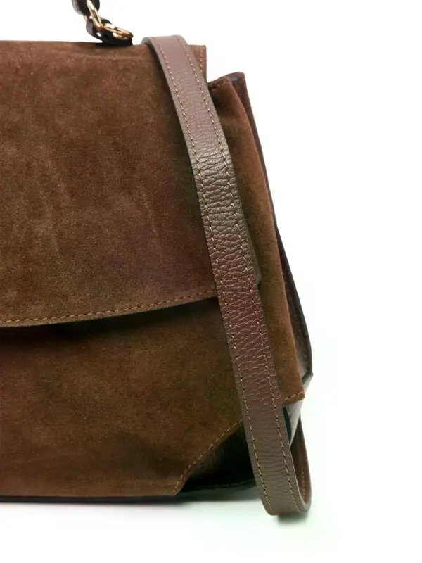 MARC ELLIS Spency L Suede-panelled Shoulder Bag