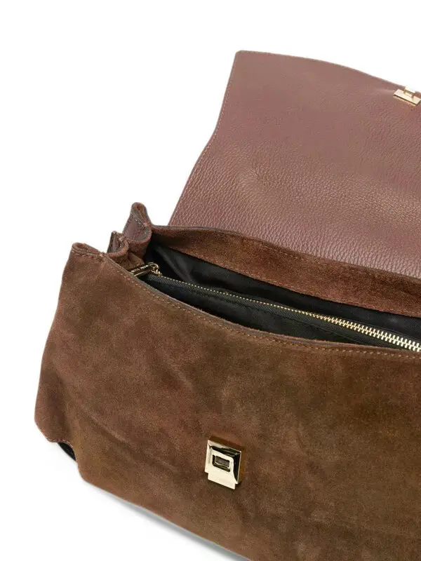 MARC ELLIS Spency L Suede-panelled Shoulder Bag