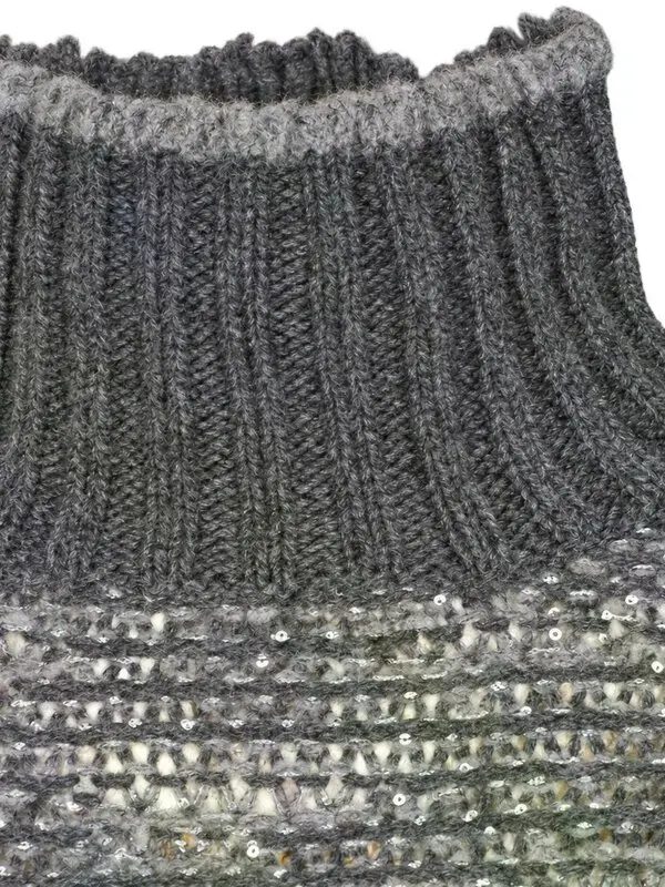 Fabiana Filippi Sequin-embellished Roll-neck Sweater