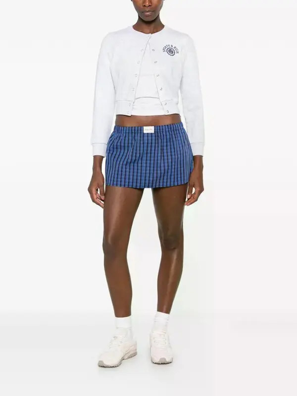 Sporty & Rich Logo-print Cropped Sweatshirt