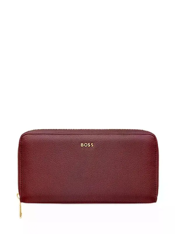 BOSS Logo-plaque Pebbled Wallet