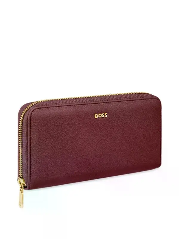 BOSS Logo-plaque Pebbled Wallet