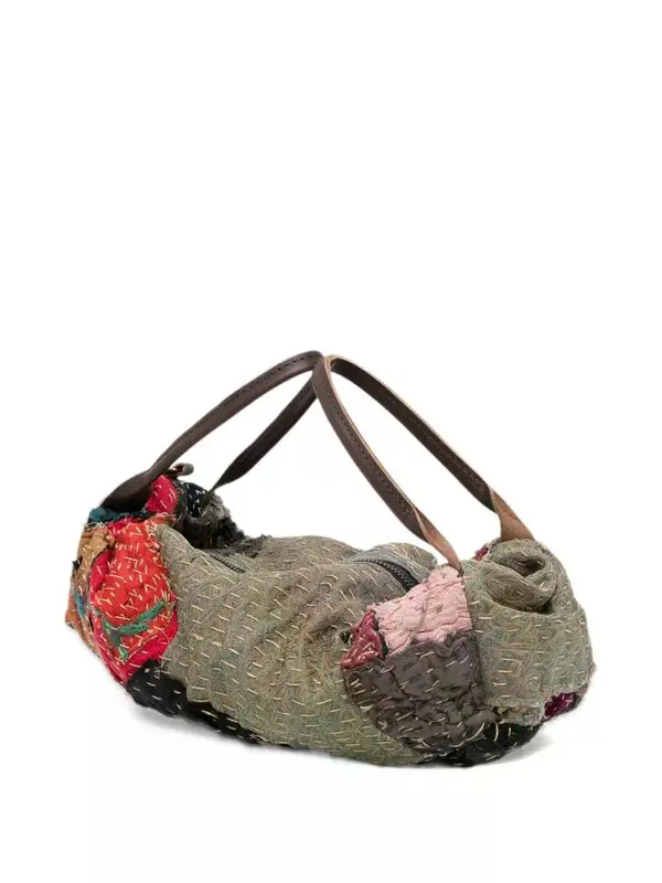 By Walid Patchwork Bead-embellished Tote Bag