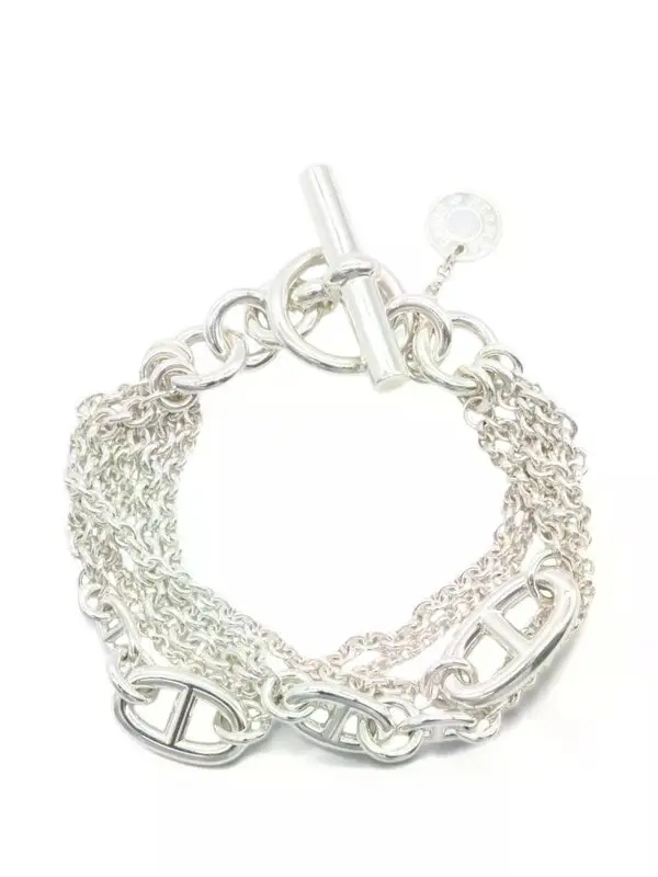 Hermès 2020s Large Farandole Multi-chain Bracelet - Silver