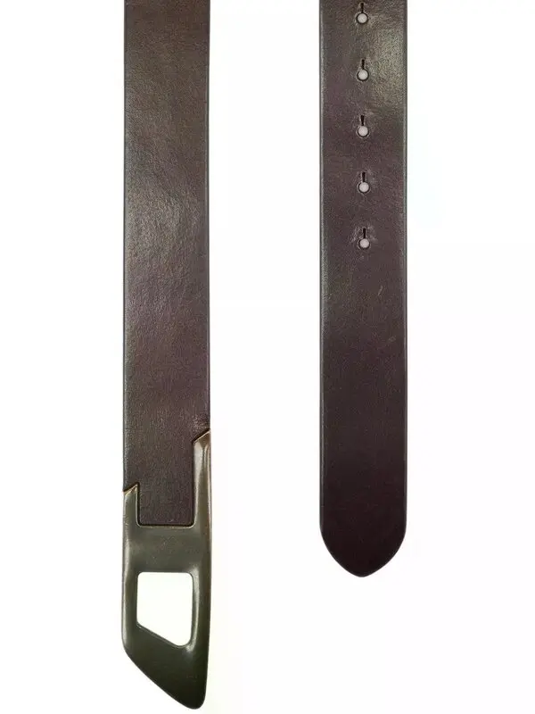 DIESEL® 4 Cm Leather Belt With Metal D Buckle