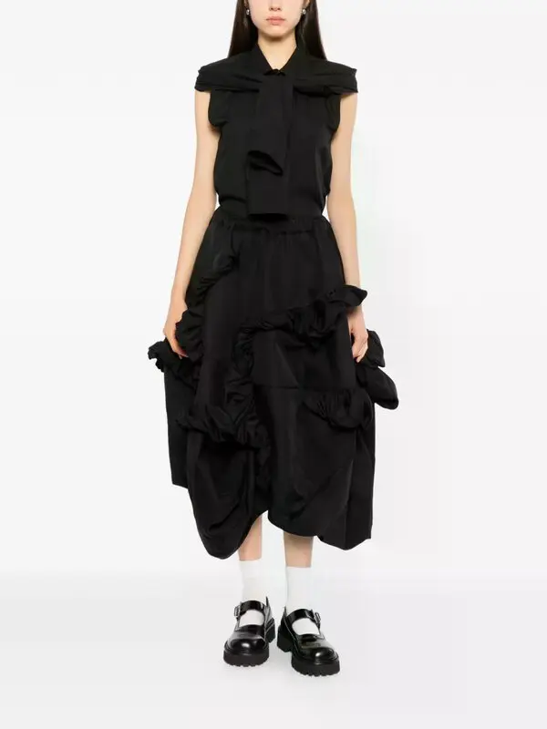 Comme Des Garçons Ruffled Asymmetric Skirt