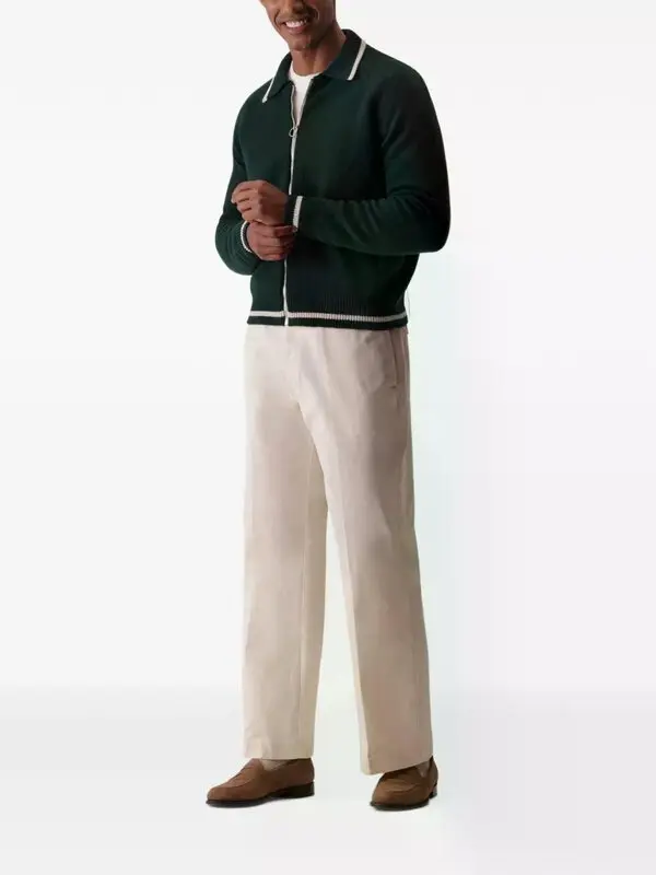 FORTELA Crow Zip-up Cardigan