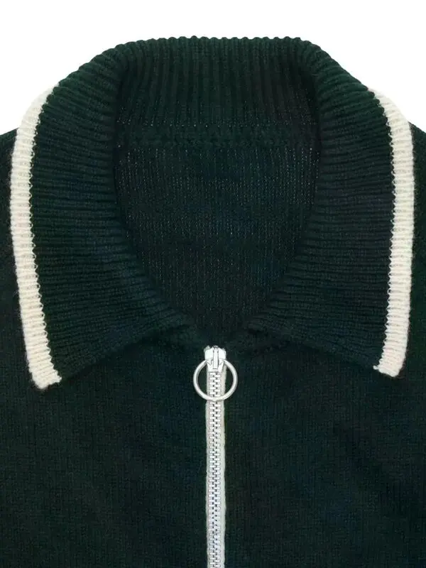FORTELA Crow Zip-up Cardigan