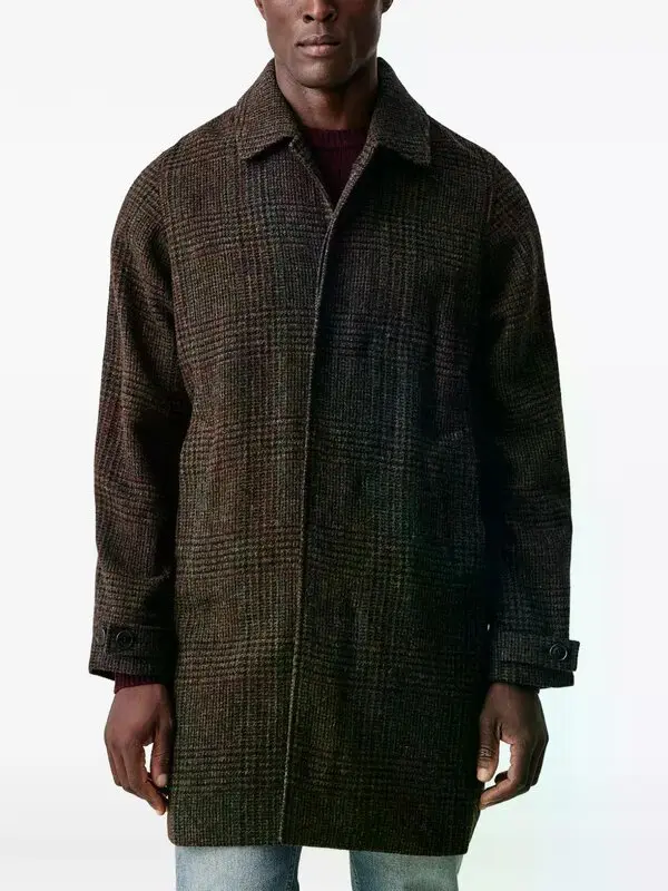 Barbour Lorden Check Wool Overcoat