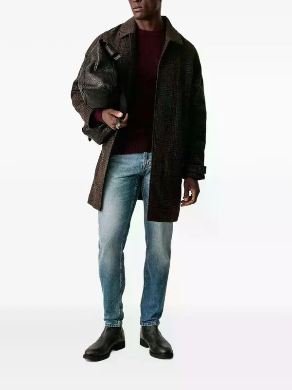 Barbour Lorden Check Wool Overcoat