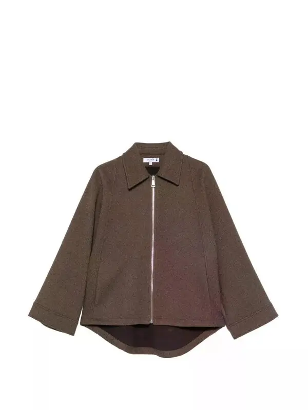 PLEASE Zip-fastening Flared-sleeve Jacket