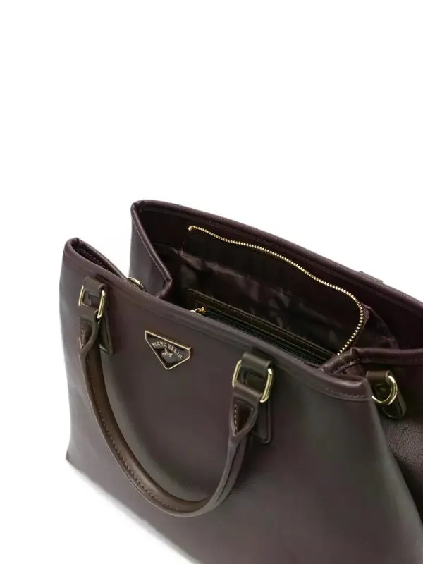 MARC ELLIS Kassy M Logo-plaque Saffiano-effect Tote Bag