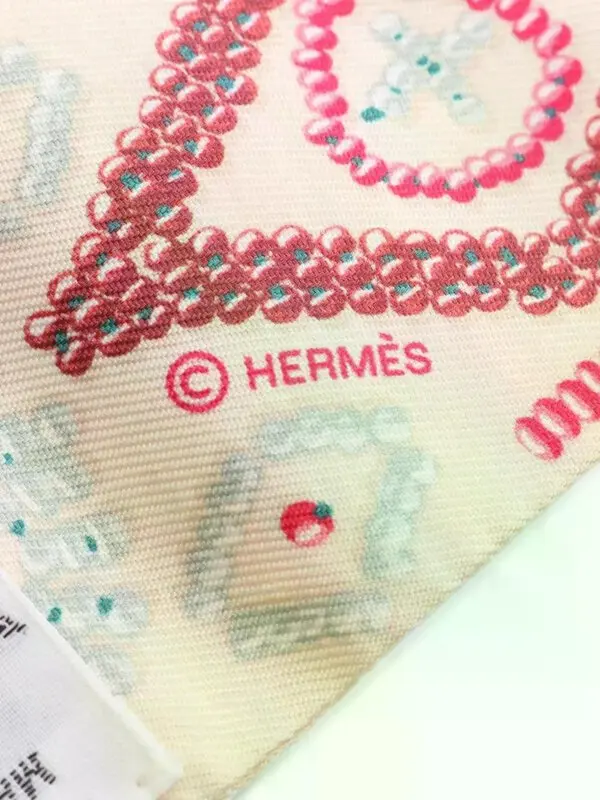 Hermès 2020s Kelly En Perles Scarf - Neutrals