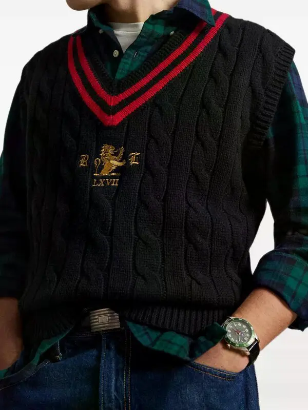 Polo Ralph Lauren Wool Cricket Sleeveless Jumper