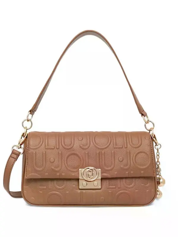Liu Jo Embossed-logo Crossbody Bag - Neutrals