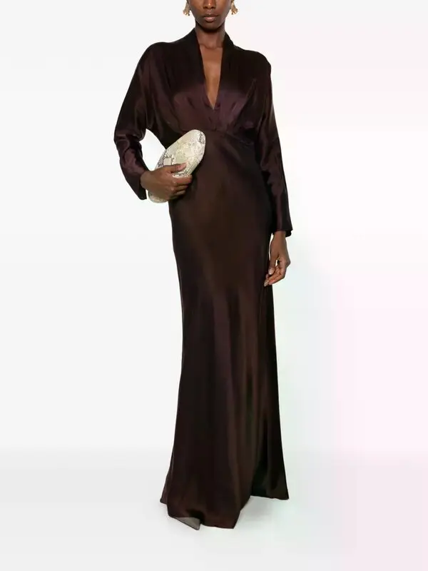 FORTE_FORTE V-neck Maxi Dress