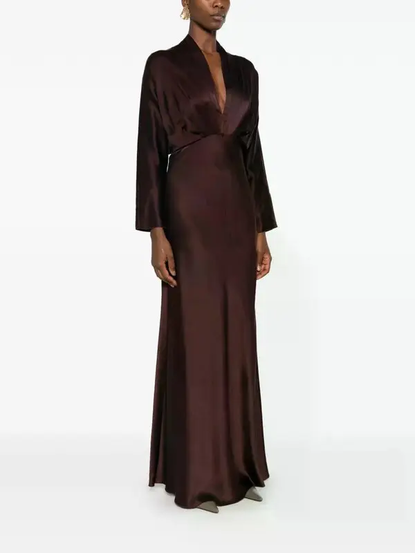 FORTE_FORTE V-neck Maxi Dress