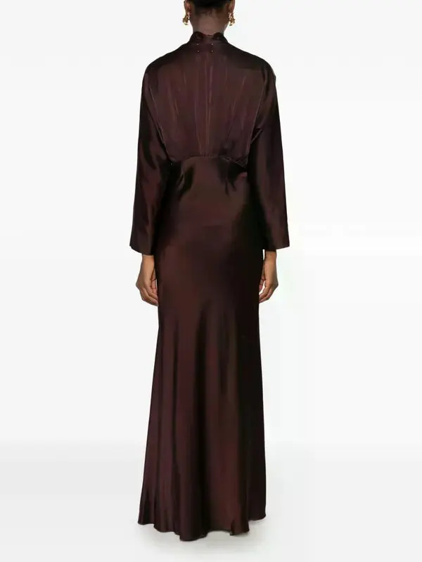 FORTE_FORTE V-neck Maxi Dress