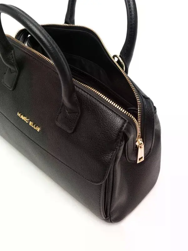 MARC ELLIS Alysa Logo-plaque Pebbled Tote Bag