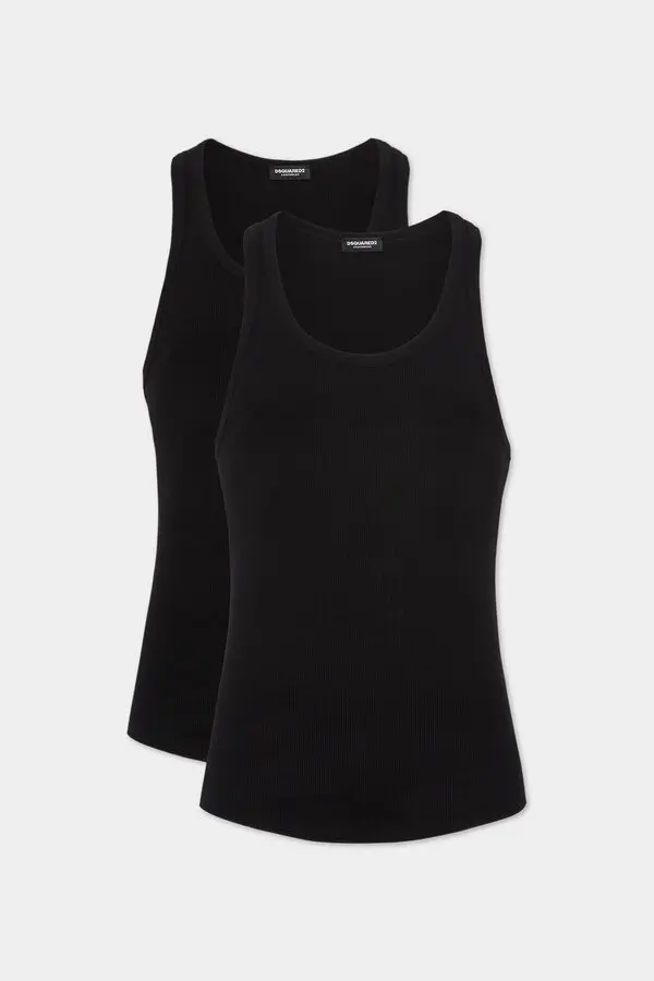 Dsquared2 Basic Tank Top Twin Pack - Black