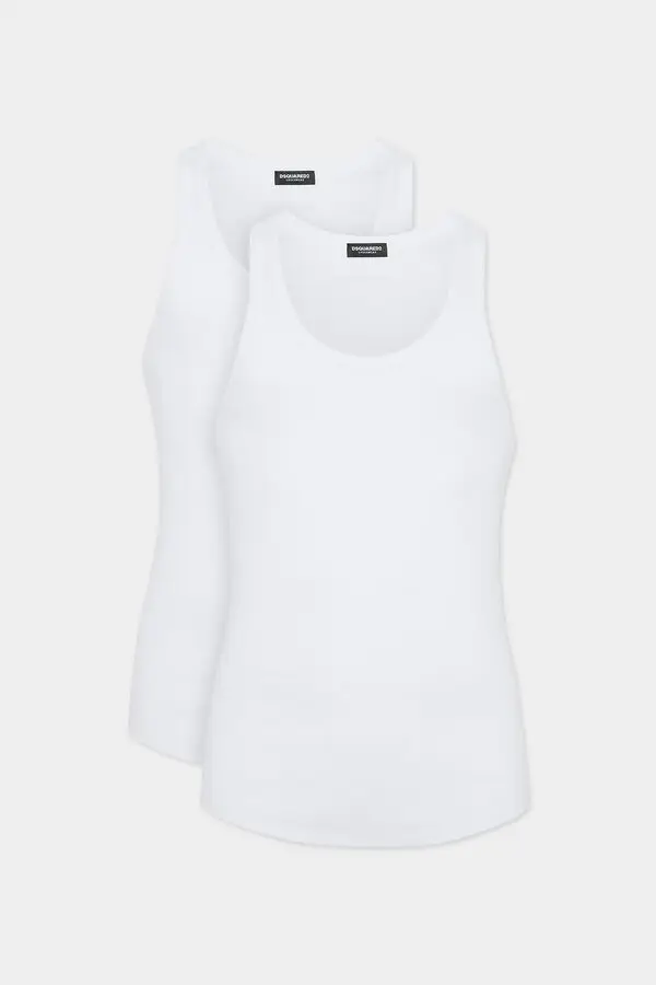 Dsquared2 Basic Tank Top Twin Pack - White