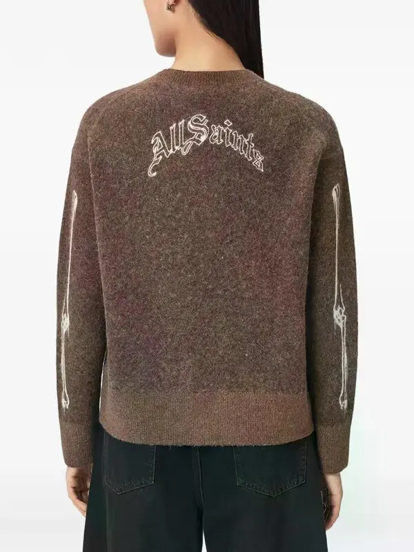 ALLSAINTS Ribspill Skeleton-print Sweater