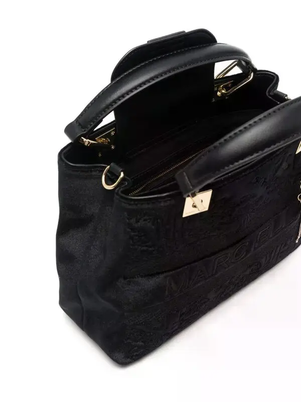 MARC ELLIS Wendi Logo-embossed Charm-detail Shoulder Bag