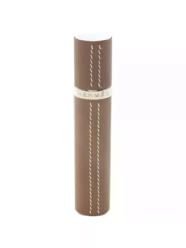 Hermès 2010s Etoupe Leather Refillable Atomizer - Brown